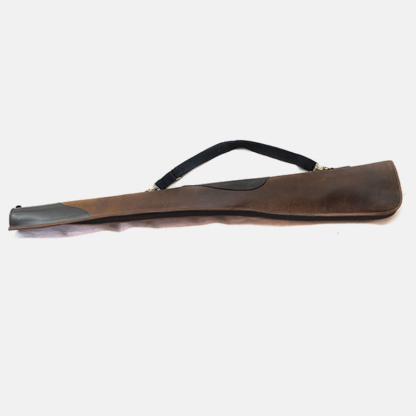 Distressed Brown Leather Shotgun Slip Case – John Shooter