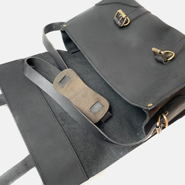 Bridle Black Leather Shotgun Cartridge Magazine Bag – John Shooter
