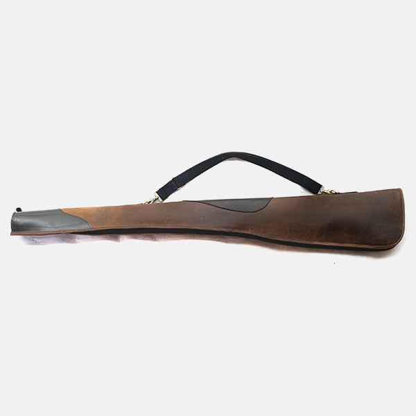 Distressed Brown Leather Shotgun Slip Case – John Shooter