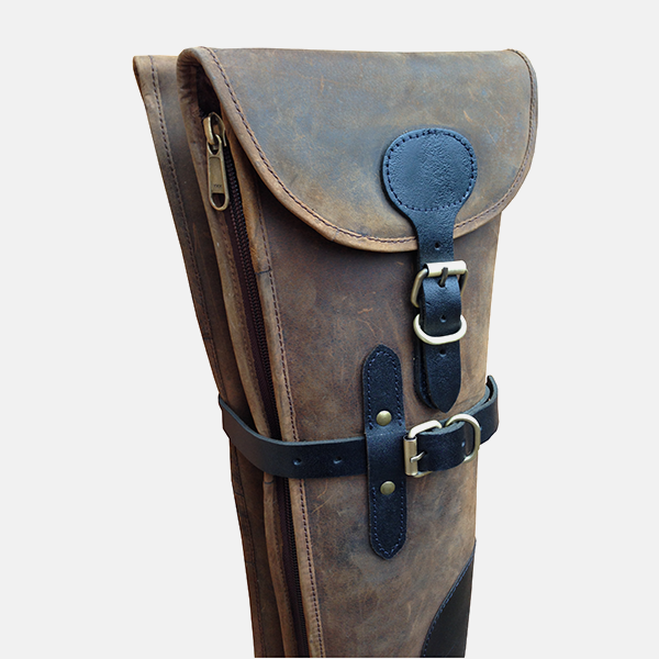 Double Shotgun Slip Distressed Leather – John Shooter