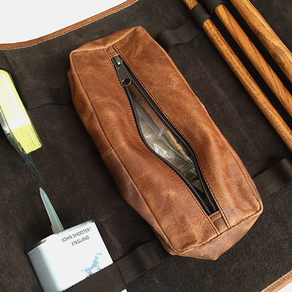 Traditional Leather Shotgun Cleaning Kit 12g 20g – John Shooter