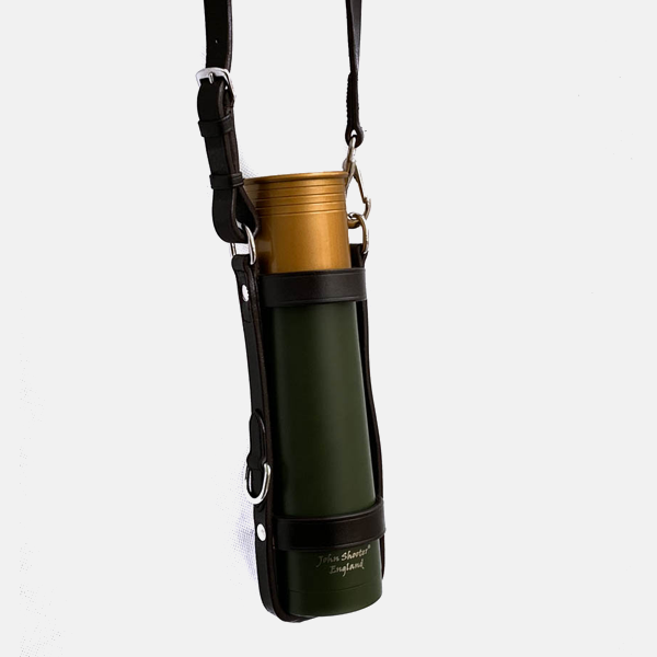Stainless Steel Cartridge Flask 500ml & Leather Holster – John Shooter